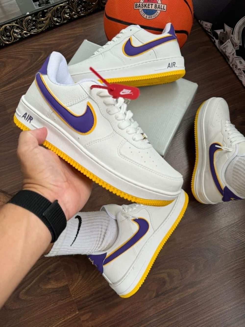 NIKE AIR FORCE LAKERS | Roxo - KAJU SHOP STORE