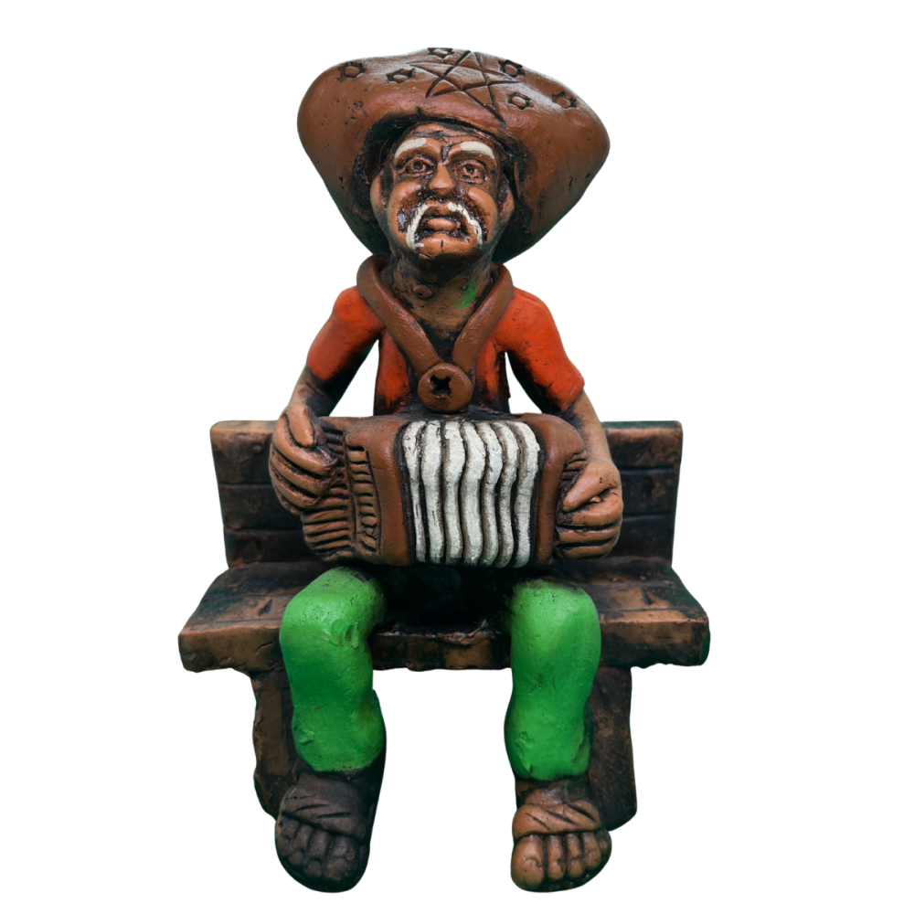 escultura Santoneiro sentado | Artesanato CERAMICA | LEONILDO ...