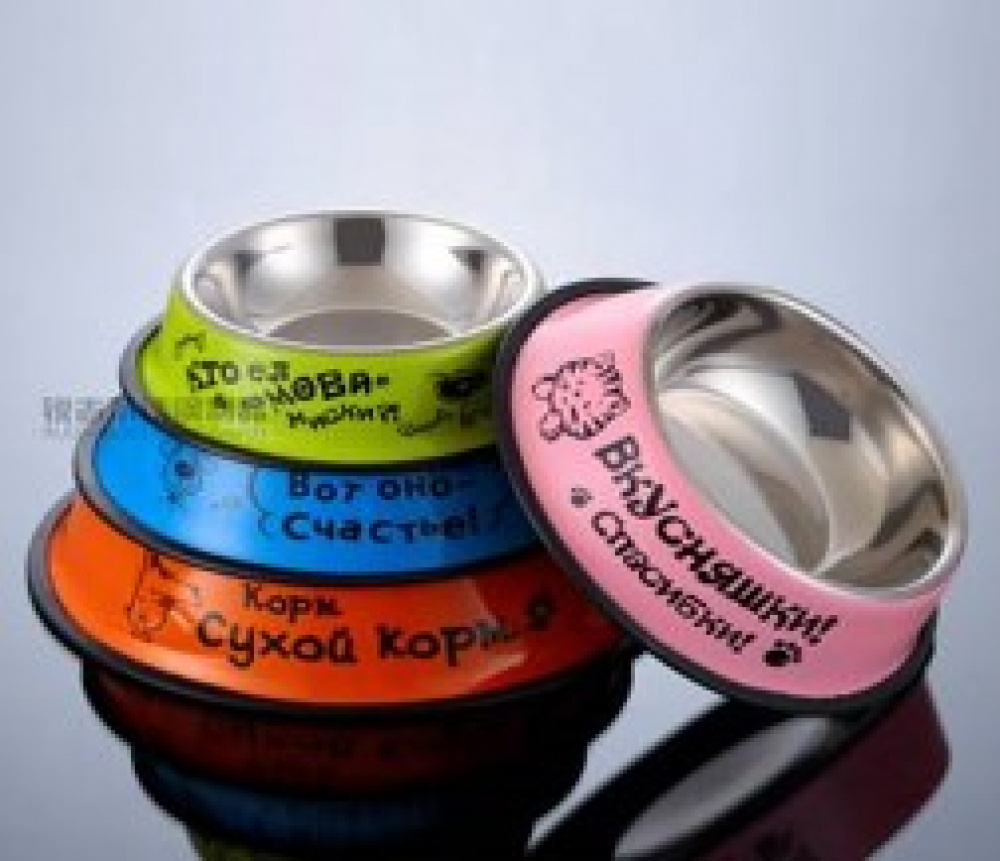 Comedouro em Aço Inox 16cm Diâmetro TI01 - Katahira Shop