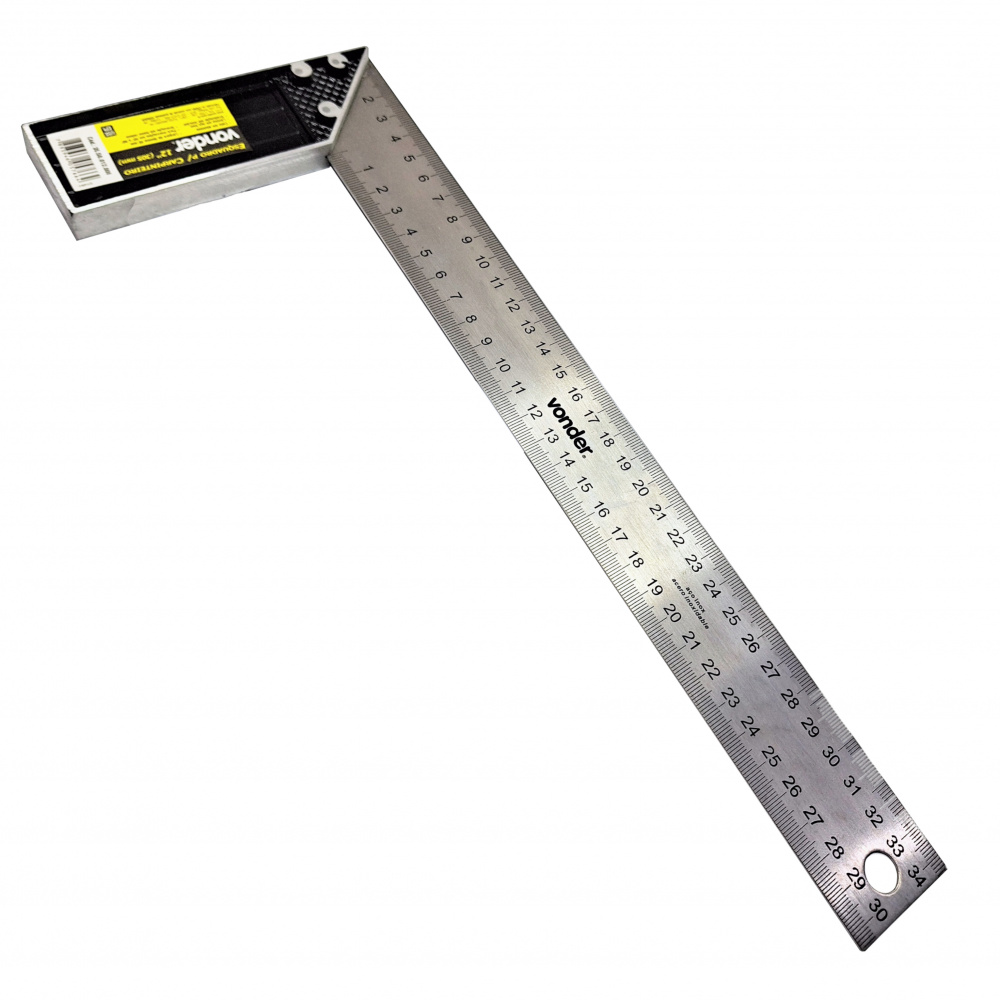 Esquadro Profissional Marceneiro 30cm Cabo Alumínio Vonder - KSL ...
