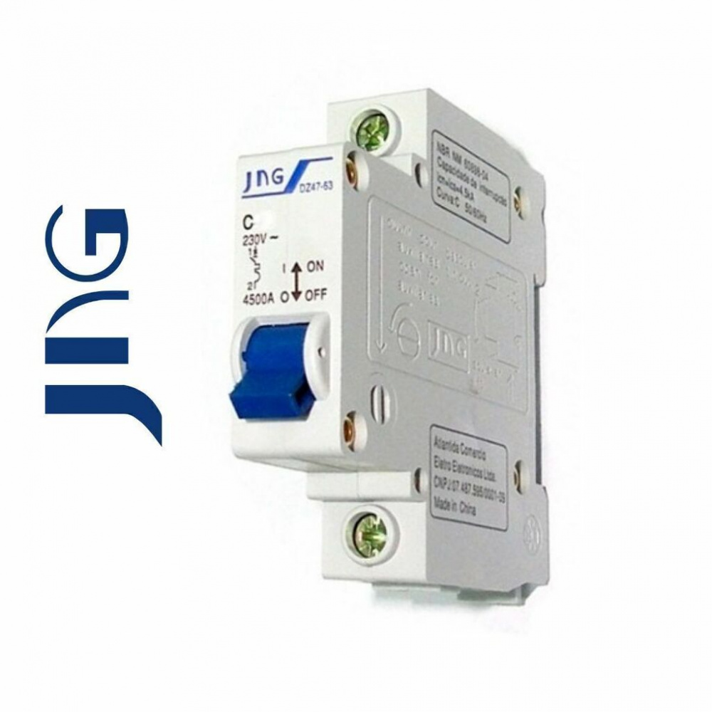 Mini Disjuntor Monopolar 25A Curva C 3KA JNG - Loja L Master