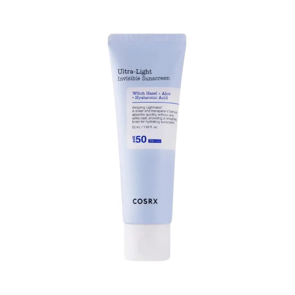 Protetor solar líquido COSRX Ultra-light Invisible Sunscreen SPF 50+ PA ...