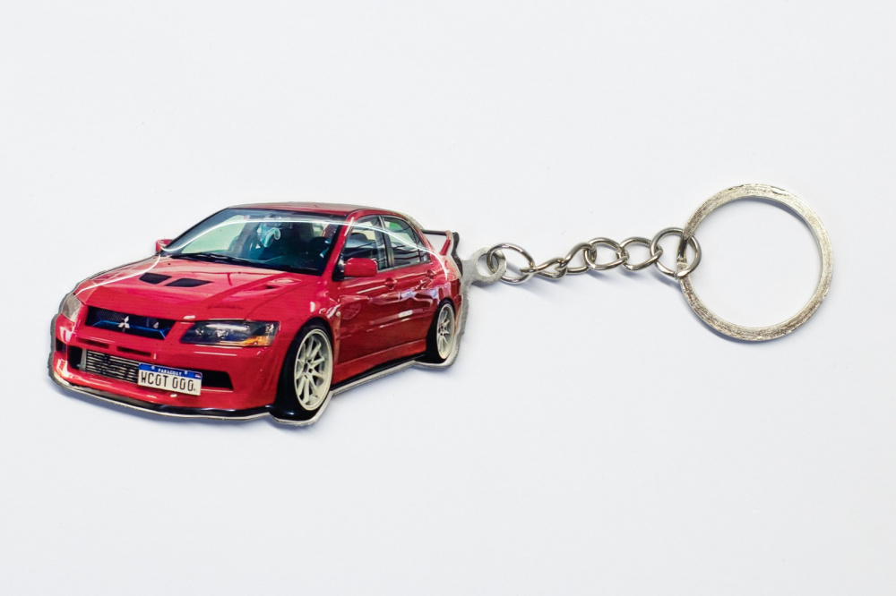 Chaveiro Lancer Evolution Vermelho - Liberty Kar