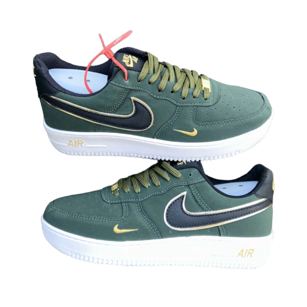 NIKE AIR FORCE F1 VERDE ESCURO - Lider Outlet