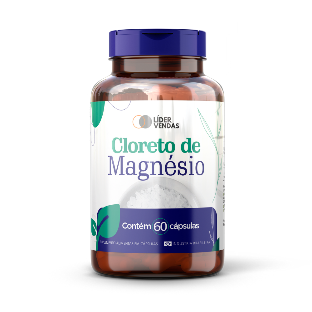 Cloreto de Magnésio 500mg 60 capsulas Energia, Saúde e Equilíbrio para o Seu Corpo! - Líder ...