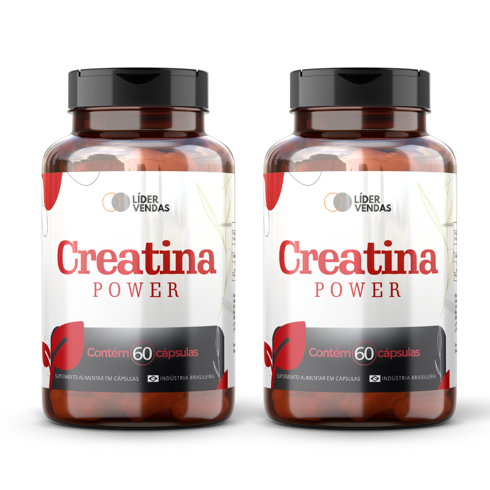 Creatina 500mg 60 capsulas kit com 2 potes Energia, Força e Desempenho ...