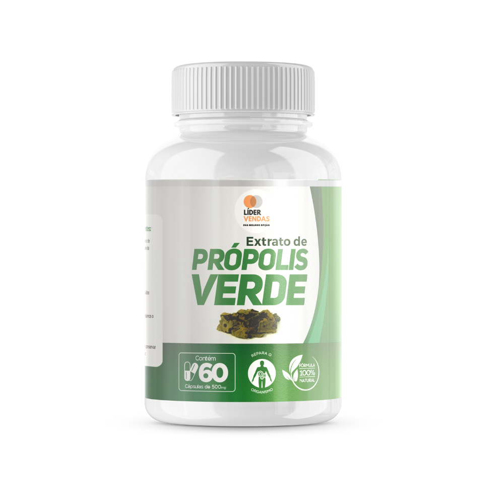 Extrato de Própolis Verde 500mg 60 capsulas Imunidade Forte e Saúde ...