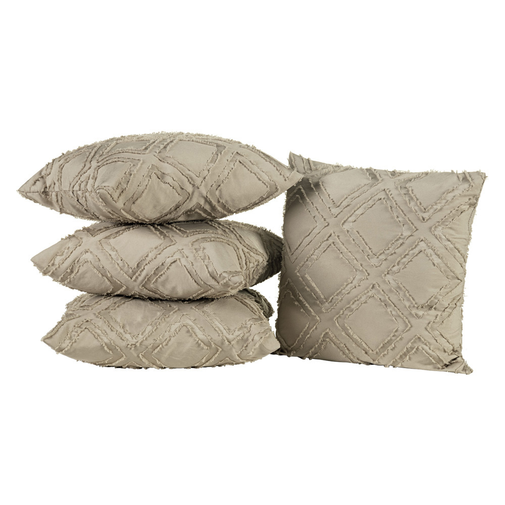 Kit 4 Capas De Almofadas Decorativas para Sofá 45x45cm Micro Percal 300 ...