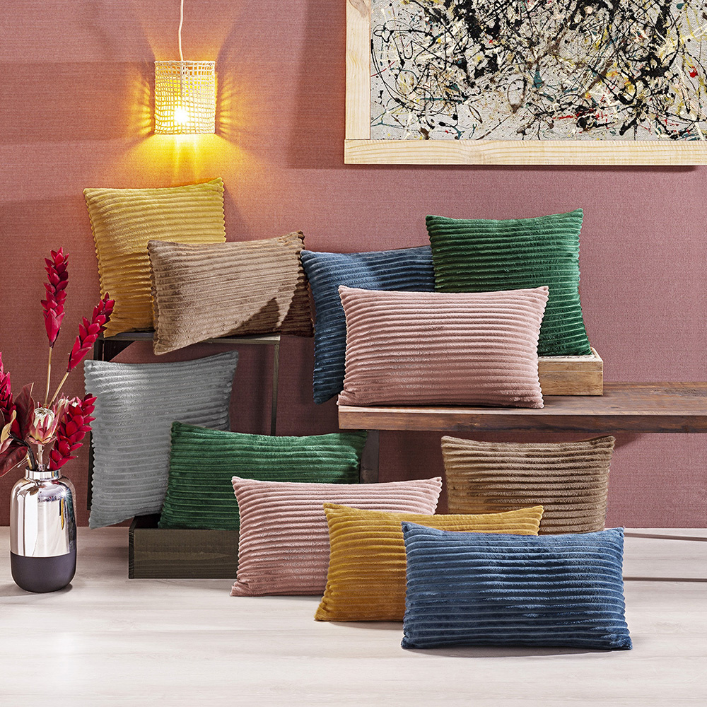 Kit 4 Capas De Almofadas Decorativas para Sofá 45x45cm Flannel ...