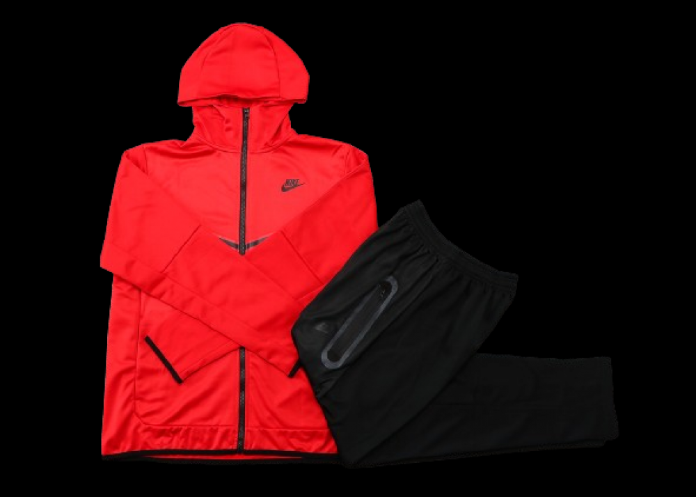 Conjunto Nike Sportswear Tech Fleece - Vermelho/Preto - LIONS IMPORTS