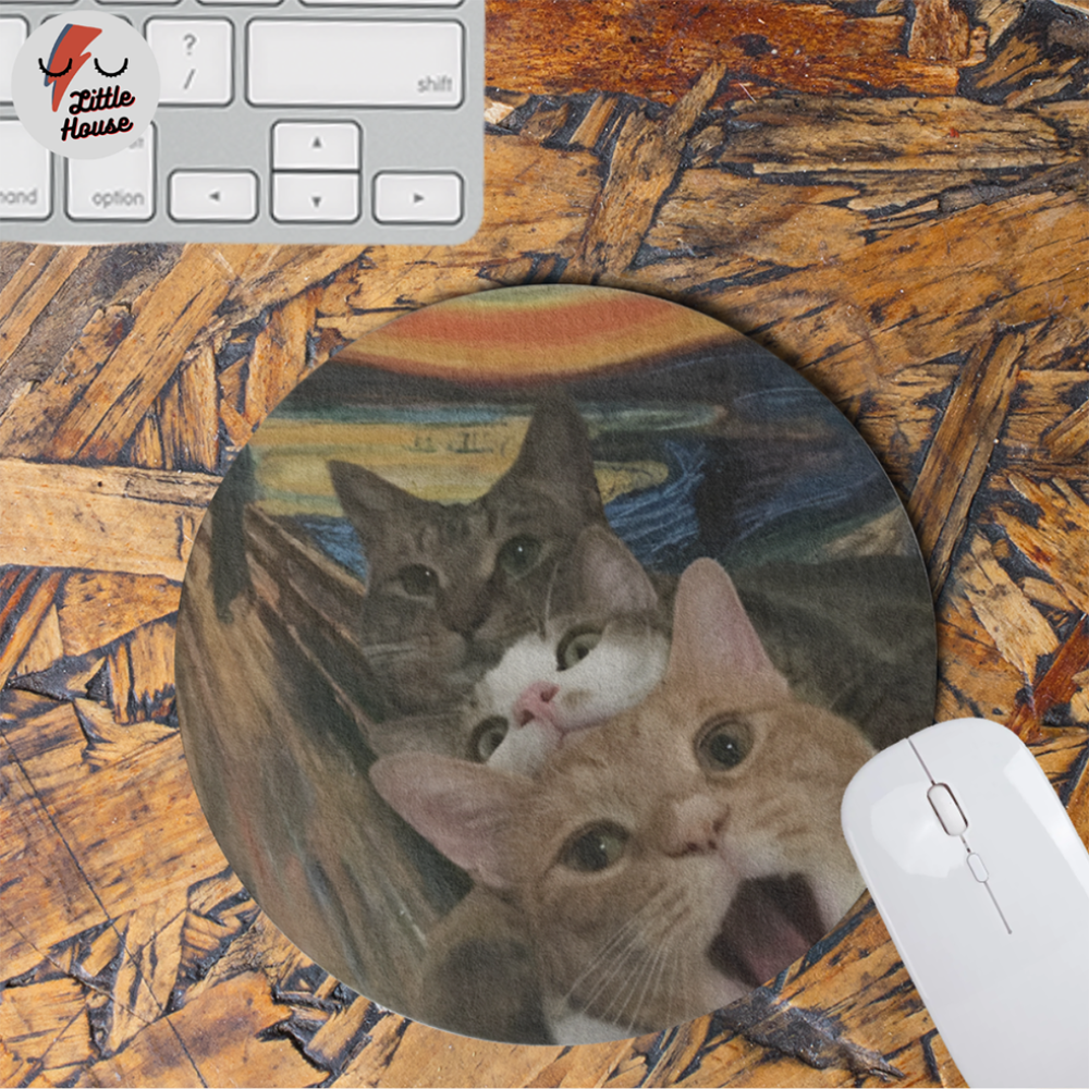 Mouse Pad Gato Gatinhos O Grito - Little House