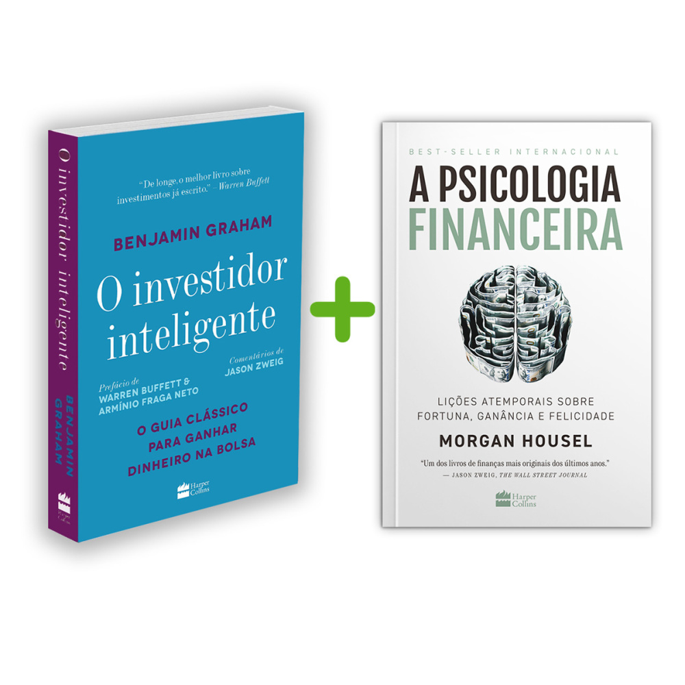 Kit2LivrosInvestidorInteligente+PsicologiaFinanceirLivraria Credencial ...