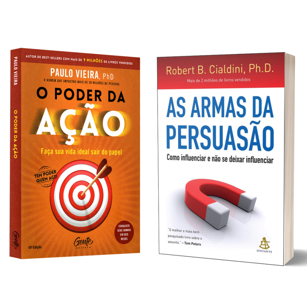 Kit 2 Livros O Poder da Ação+As Armas da Persuasão-Livraria Credencial ...