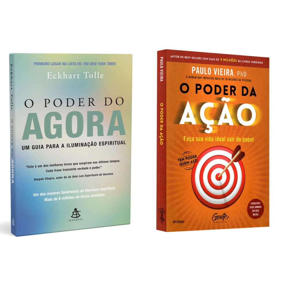 Kit 2 Livros O Poder do Agora + O Poder da Ação - Livraria Credencial ...