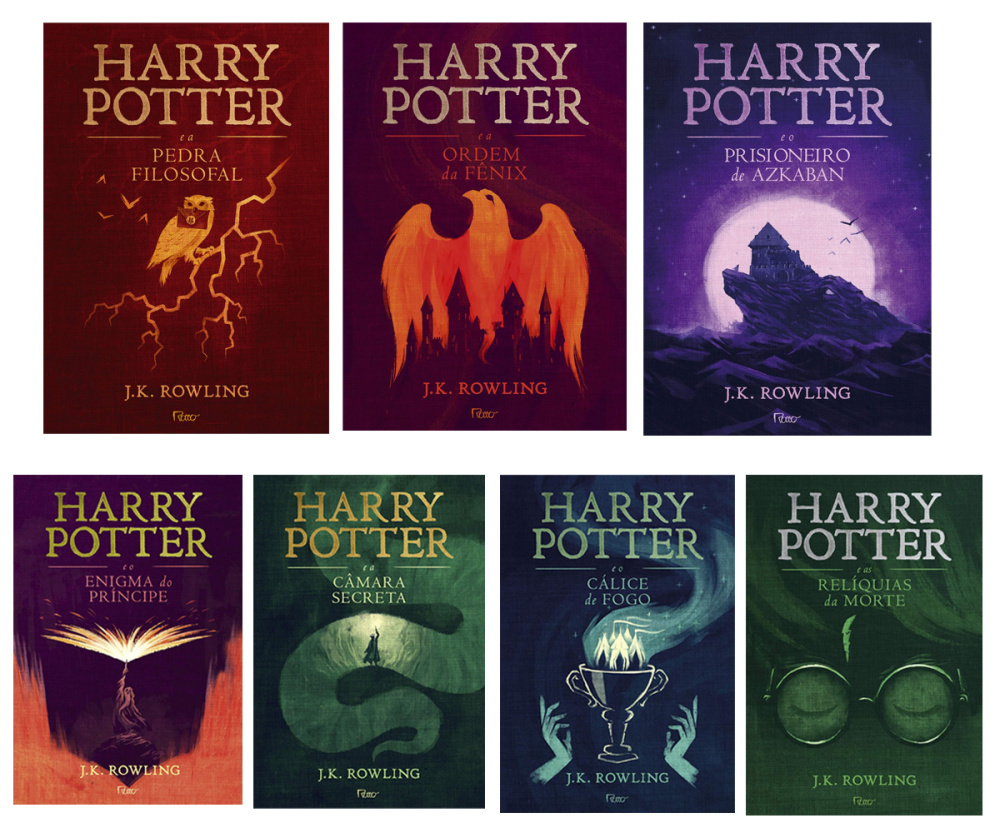 Kit 7 Livros Harry Potter Volume 1,2,3,4,5,6 e 7 da Série - Livraria ...