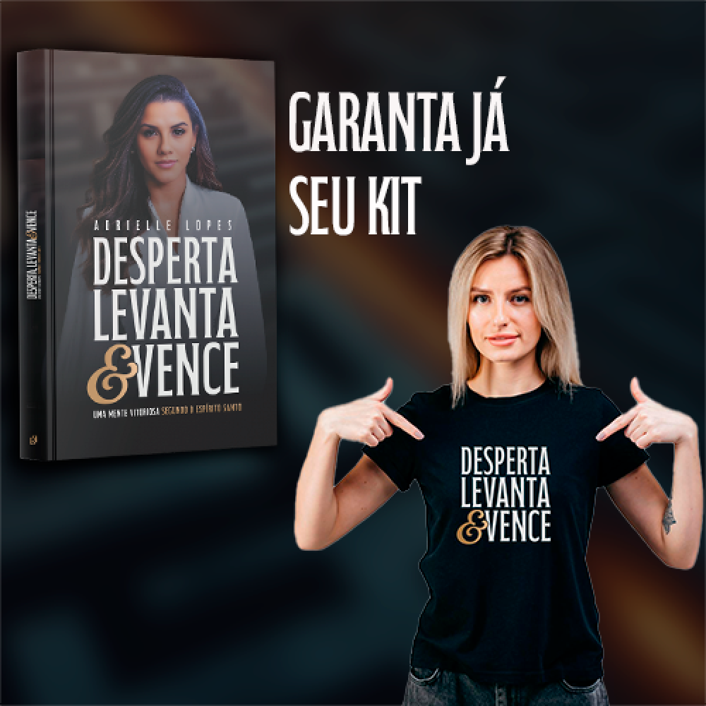 Kit Desperta Levanta e Vence - Loja Adrielle Lopes - Loja Adrielle Lopes
