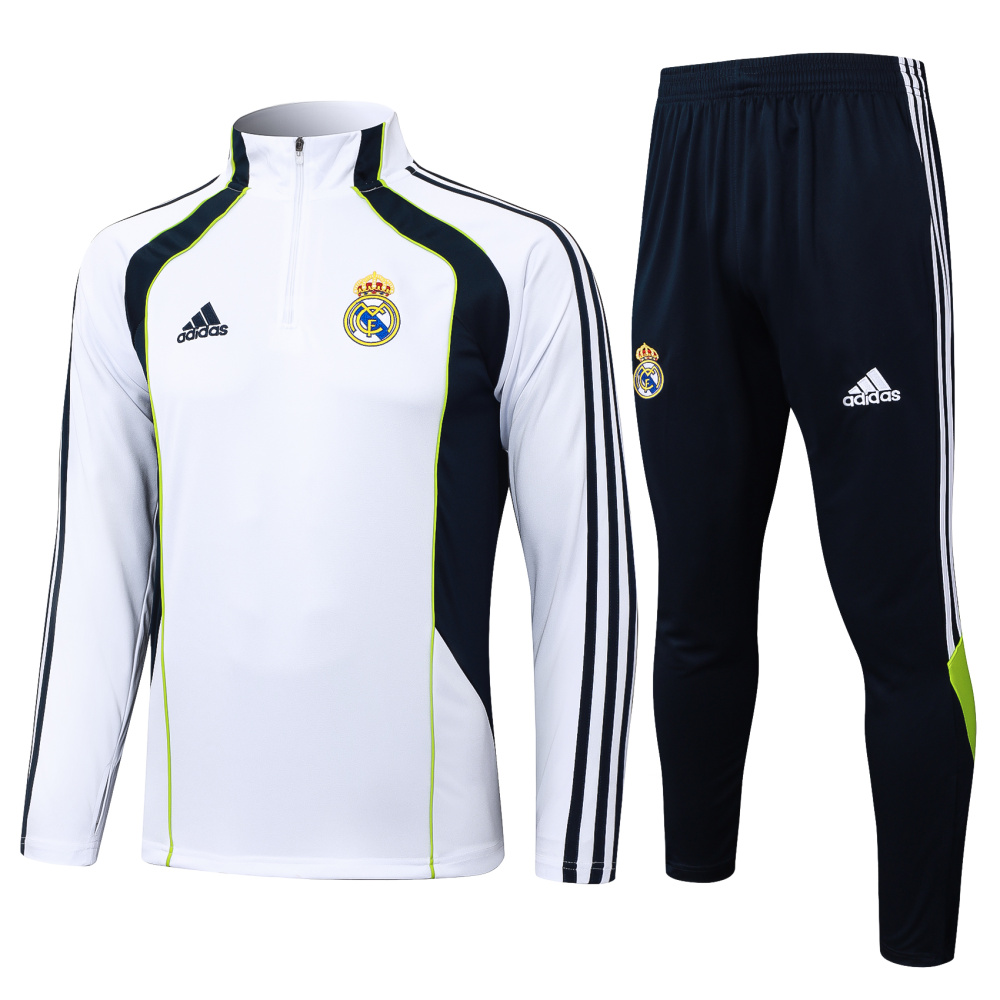 KIT TRAINING LONG | REAL MADRID 2025/26 - ZIPER ABERTO - Zamba Clube