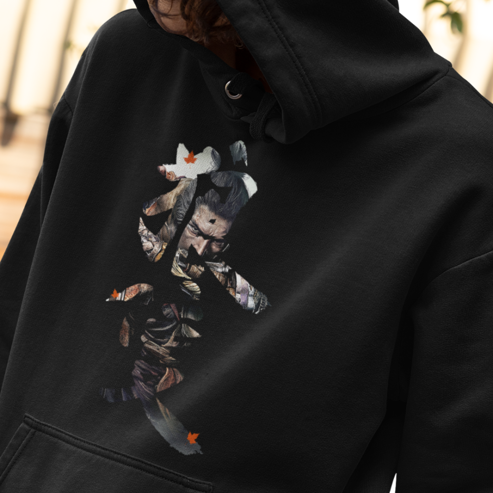 Moletom canguru preto | Sekiro - Loja Mago Nerd