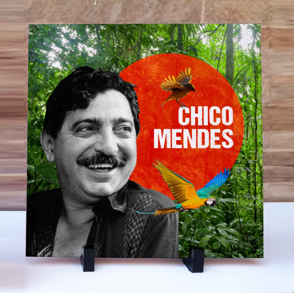Azulejo Chico Mendes - Loja Vermelha