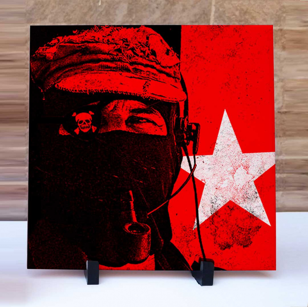 Azulejo EZLN Subcomandante Marcos - Loja Vermelha