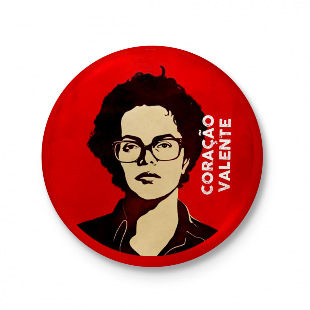 Bottom Dilma Coração Valente | Loja Vermelha - Loja Vermelha