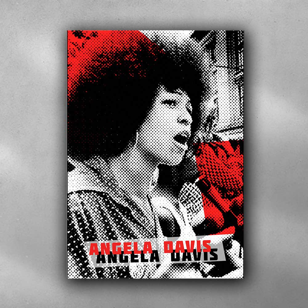 Pôster Angela Davis - Modelo 02 - Loja Vermelha