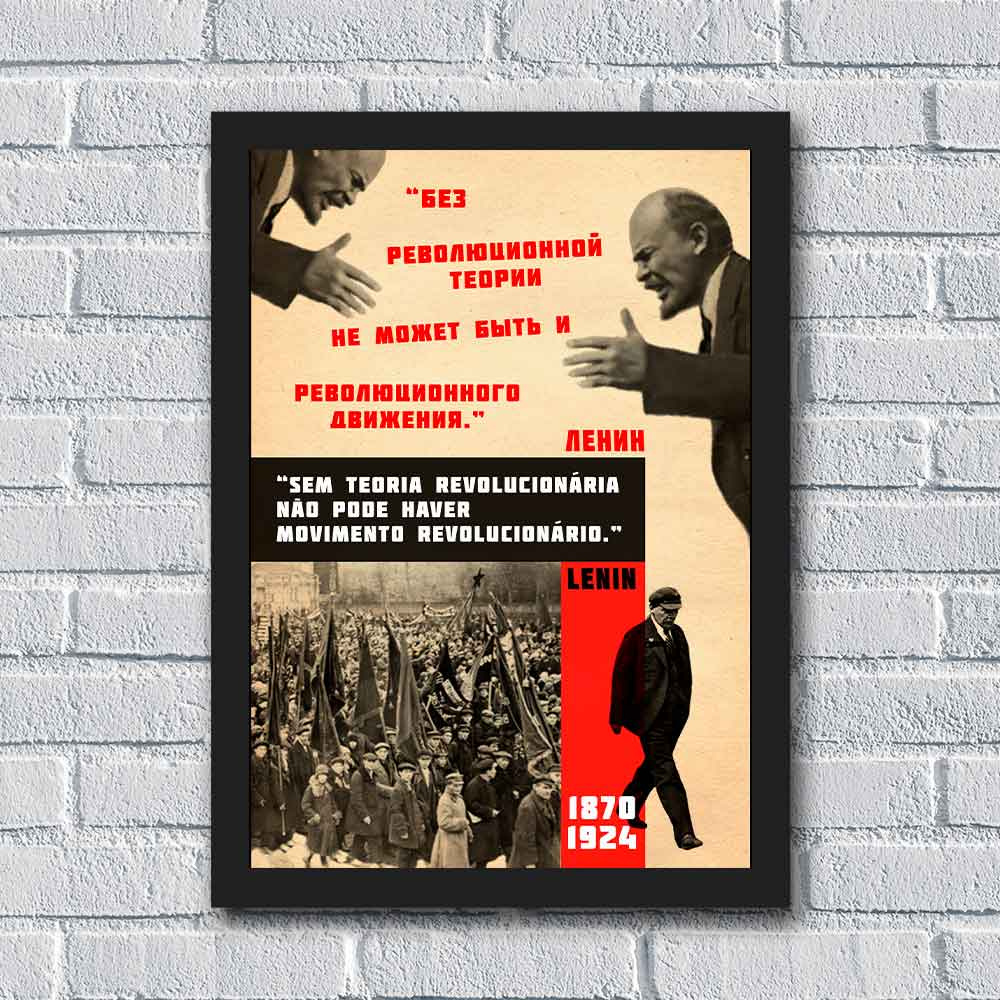 Quadro Lenin 1870-1924 - 100 anos sem Lenin | Loja Vermelha - Loja Vermelha