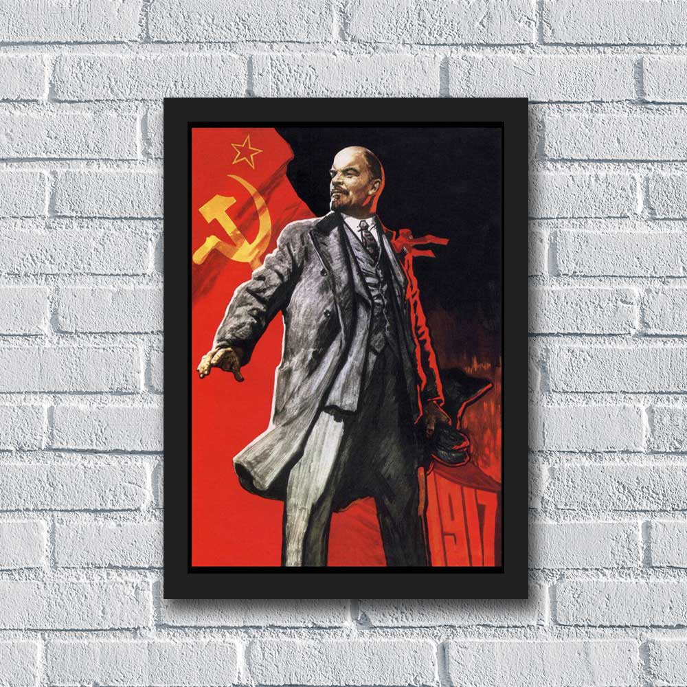 Quadro Lenin União Soviética URSS Modelo 2 - Loja Vermelha