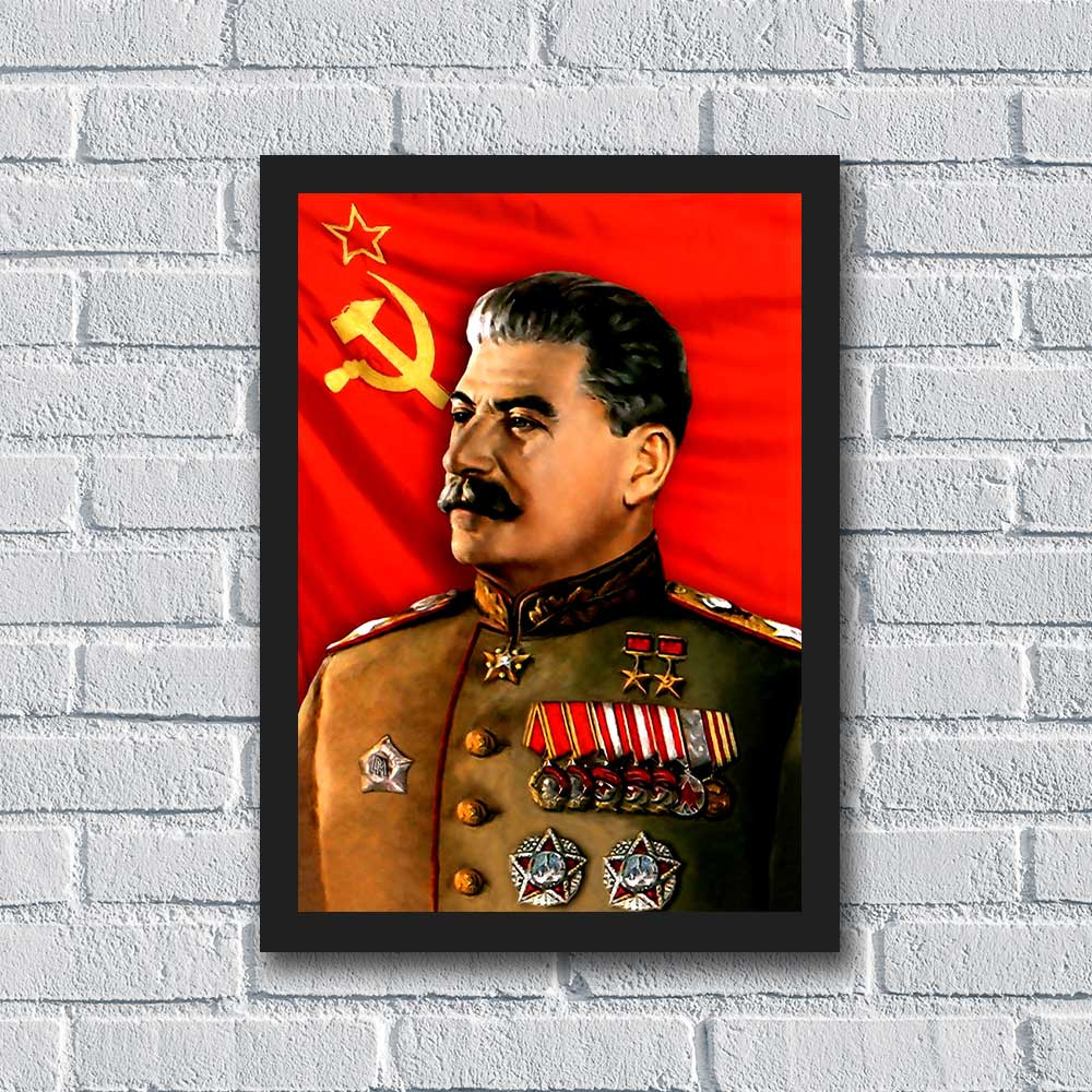 Quadro Stalin URSS Modelo 4 - Loja Vermelha
