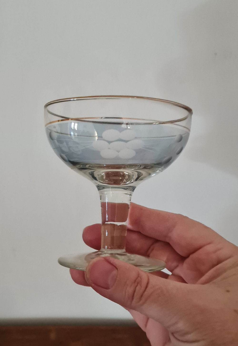 Taça de champanhe em cristal - Loja Vintage Deco