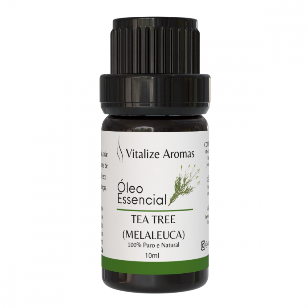 Óleo Essencial Melaleuca Tea Tree 10ml Antisséptico Antimicrobiano ...