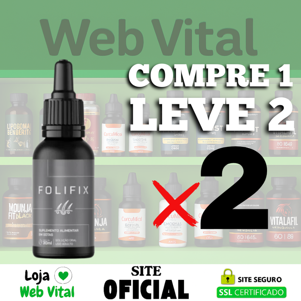 Folifix - Gotas de Força e Vitalidade para Seus Cabelos - Loja Web Vital