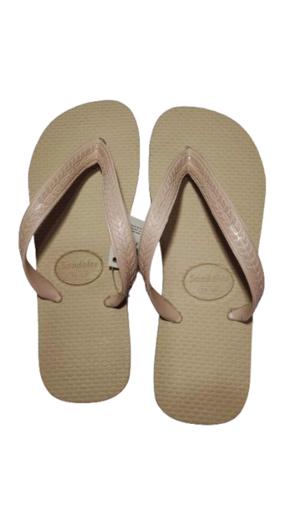Chinelo Sandalee tradicional 39/40 Bege - Sandalee