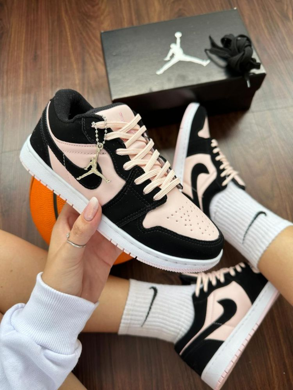 Tênis Air Jordan 1 Low - Rosa Goiaba - Lux Calçados