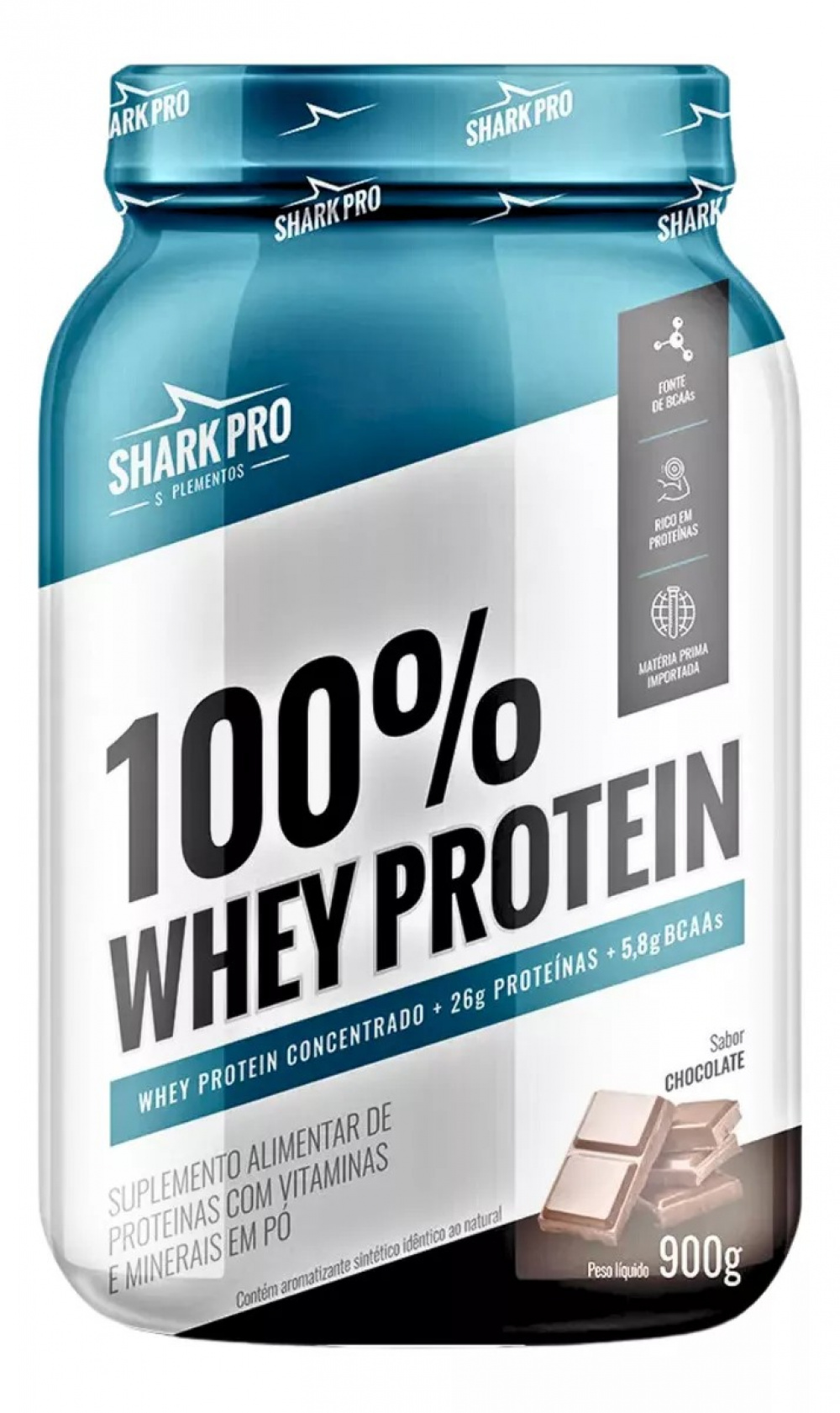 100% Whey Protein Chocolate 900g - Shark Pro - Lux Nutrition