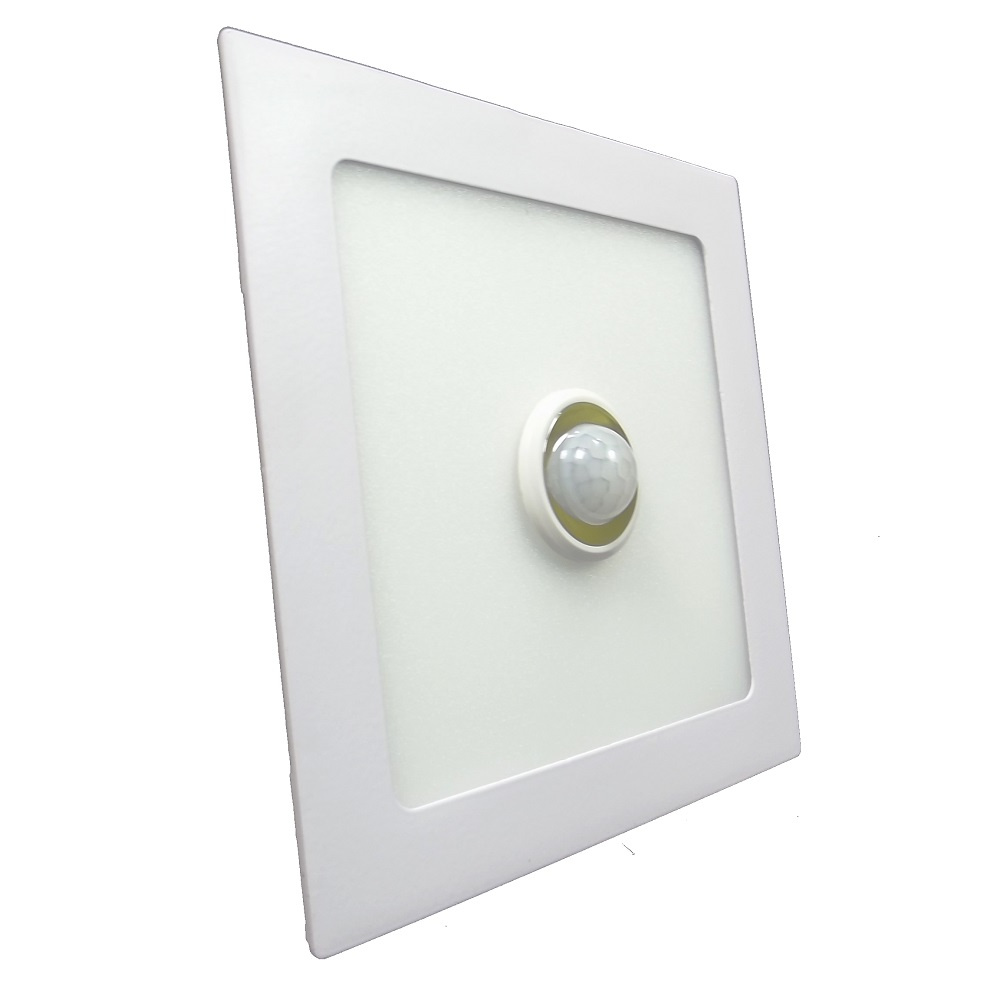 Paflon Led Embutir Quadrada 25W com Sensor de Presença - Branco Frio ...