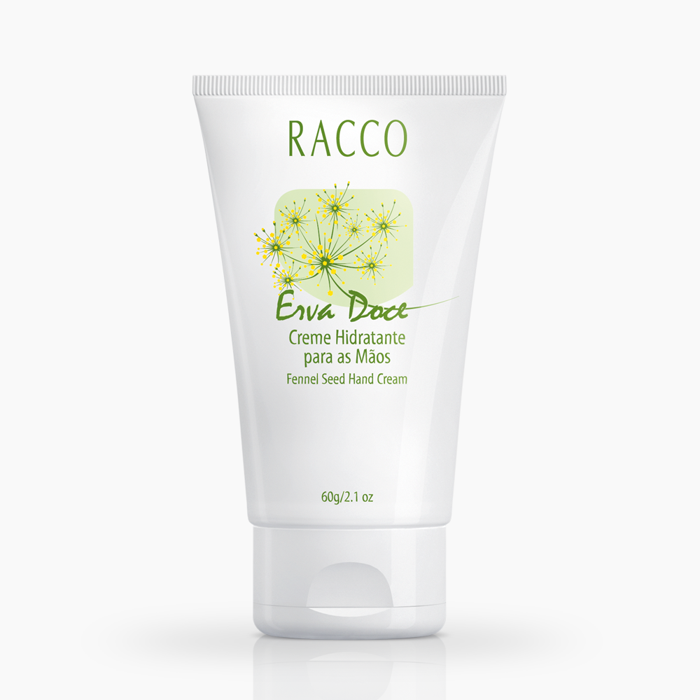 Creme Hidratante Para Mãos Erva Doce Racco, 60g - LUZ DA ALMA
