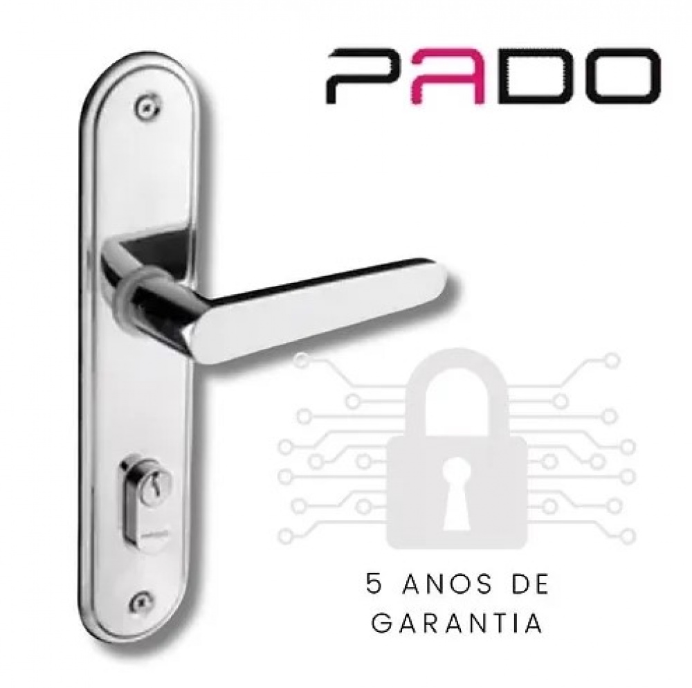 Fechadura Pado Concept Espelho 401 40Ce Cromada. Alta Qualidade E Resistência. - Madeban Atacado ...