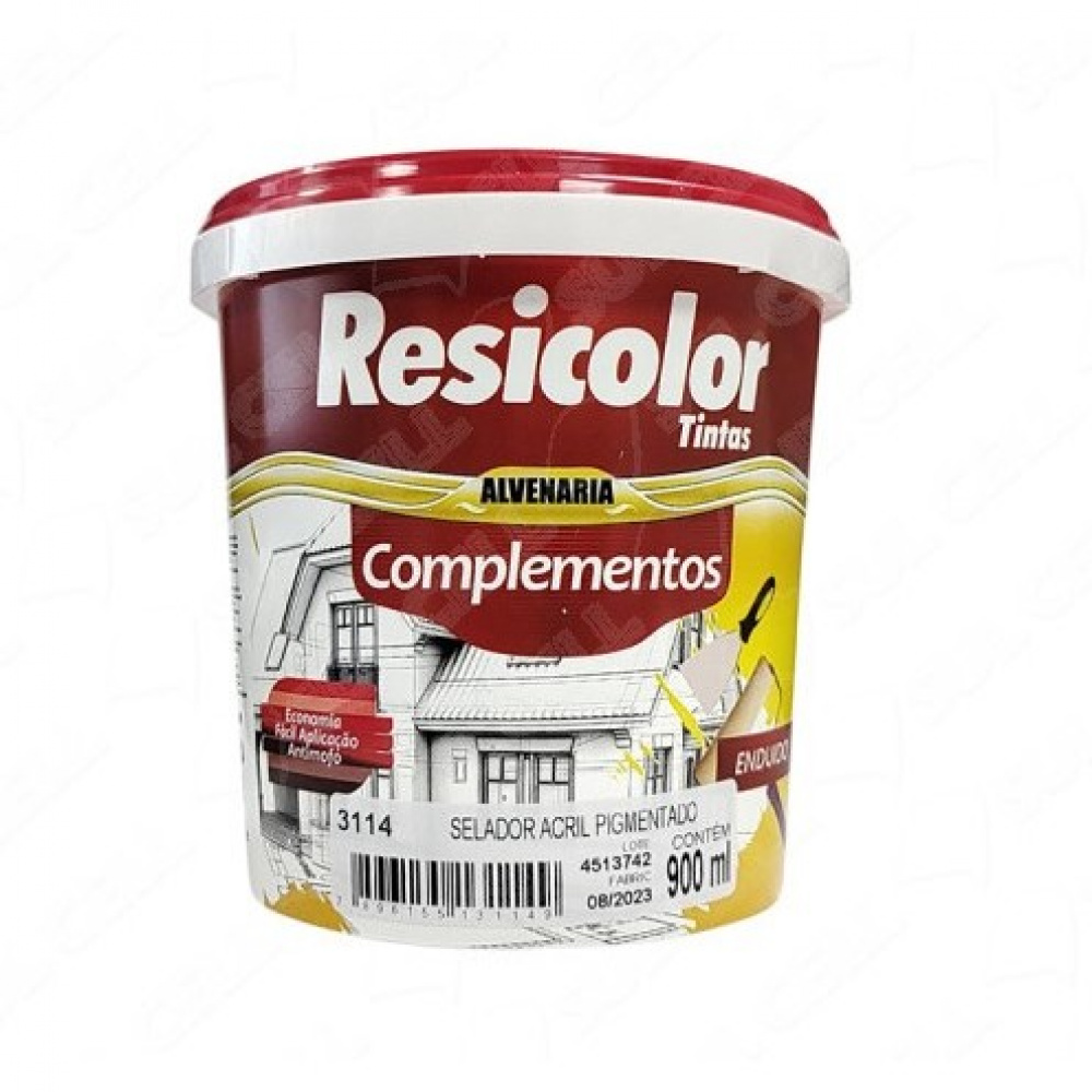 Selador Acrilico Resicolor 900Ml - Madeban Atacado de Tintas e Ind. de Madeiras
