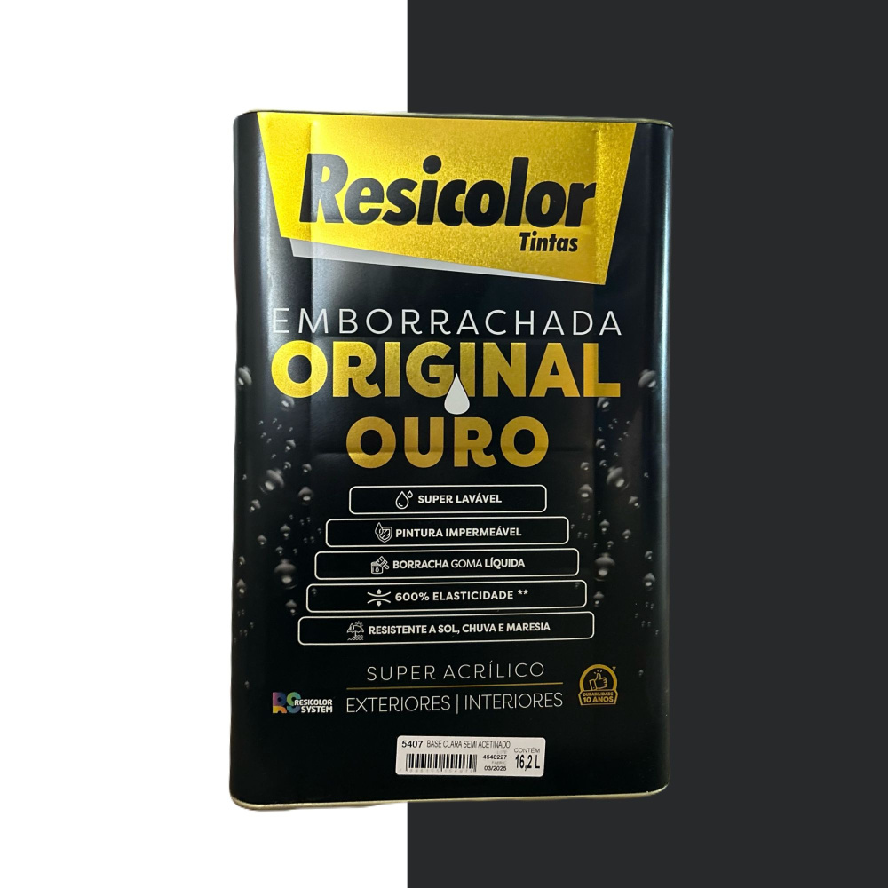 Tinta Emborrachada Preto Absoluto Resicolor Linha Ouro 16,2L - Madeban Atacado de Tintas e Ind ...