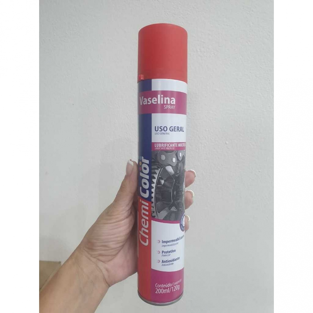 Vaselina Spray Lubrificante Multiuso Chemicolor 200Ml - Uso Geral ...