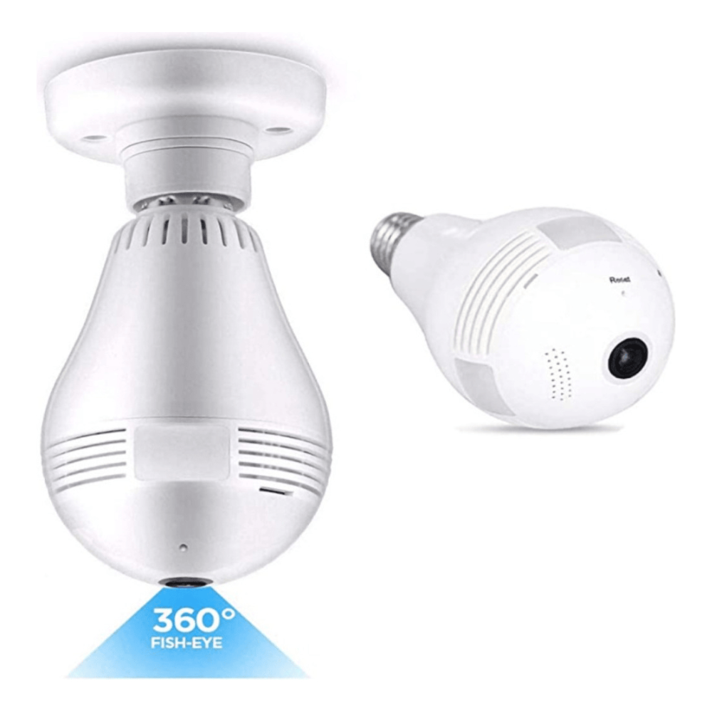 Câmera Segurança Panorâmica Lâmpada Vr 360 Wifi V380 - MAELA STORE ...