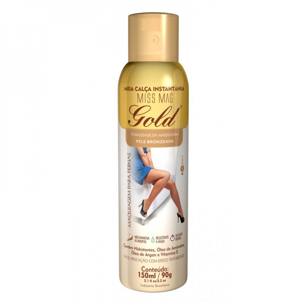 MISS MAG GOLD BRONZEADA MEIA CALÇA LÍQUIDA INSTANTÂNEA - 150ML - Magazine10