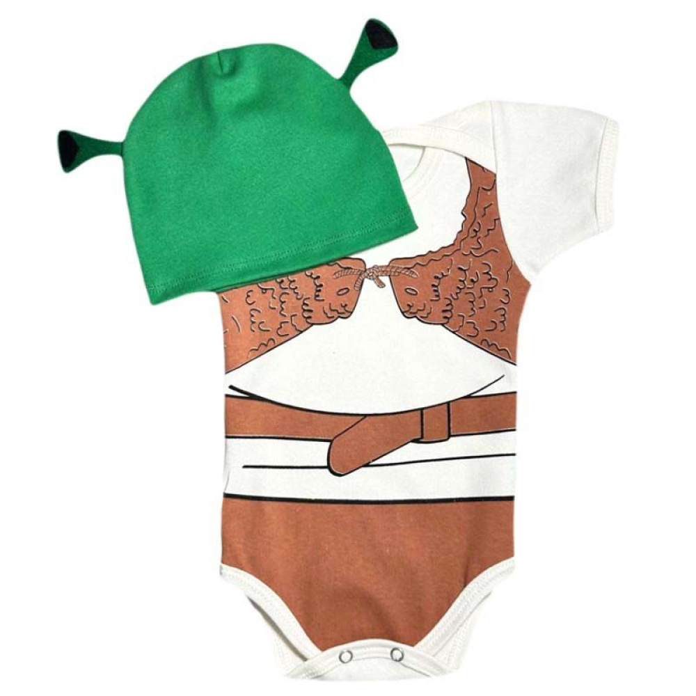 Body Bebê Shrek com Touquinha - Magia Kids