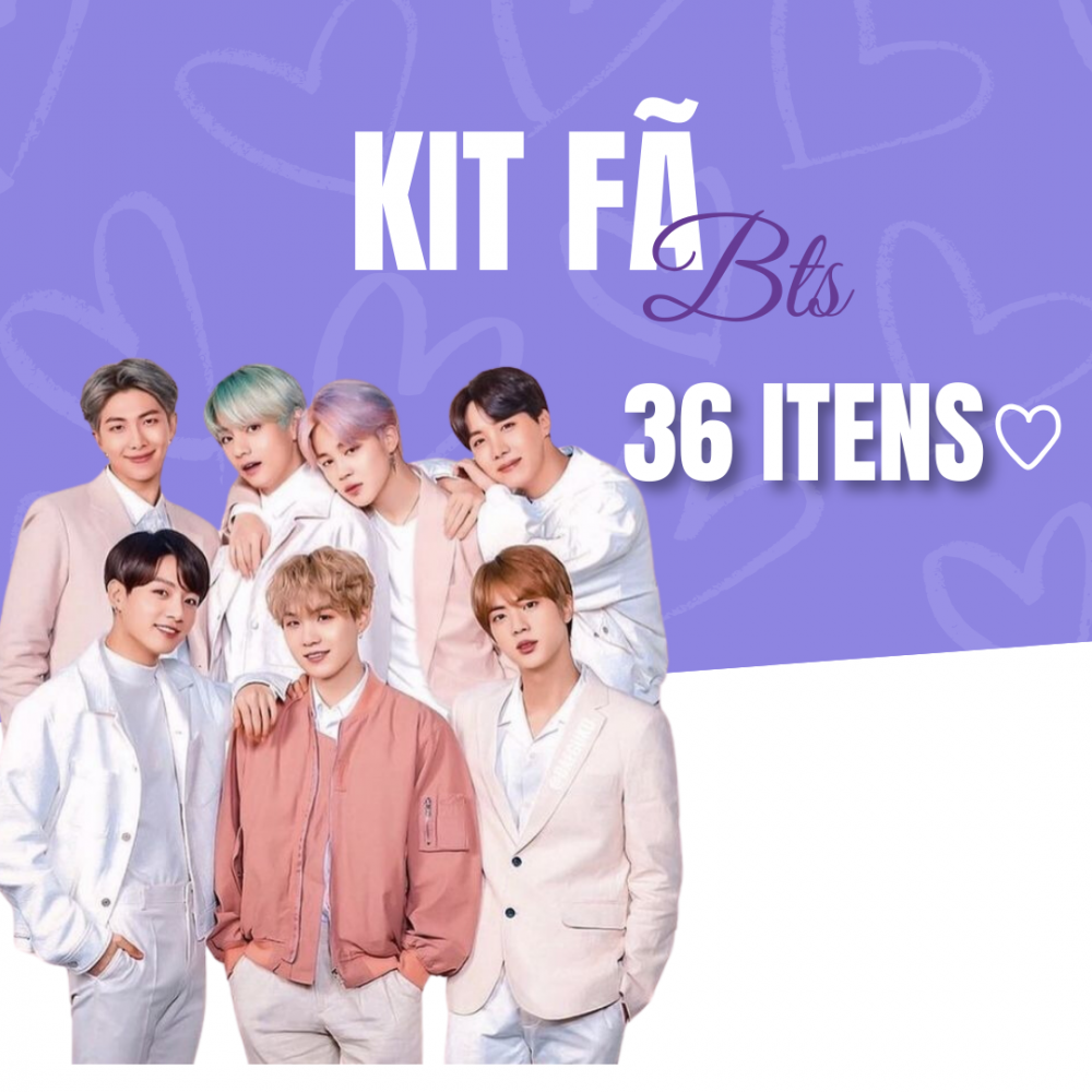 KIT FÃ BTS - 36 ITENS EXCLUSIVOS - Magic Drama Shop