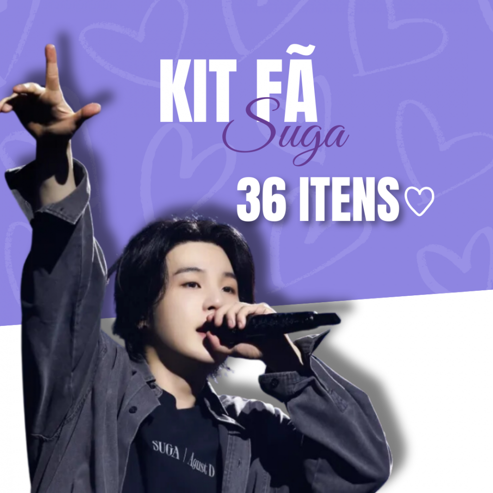 KIT FÃ SUGA - 36 ITENS EXCLUSIVOS - Magic Drama Shop