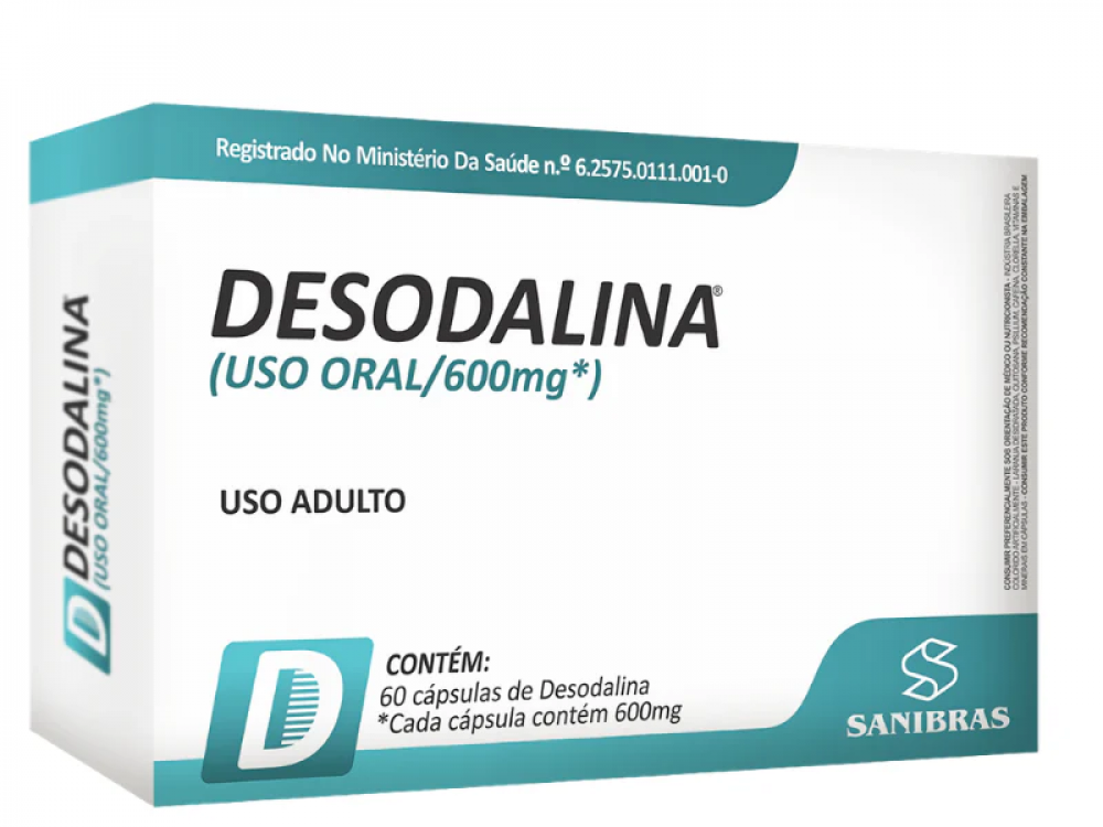 DESODALINA 60CAPS 600MG - POWER SUPPLEMENTS - MakeNutri