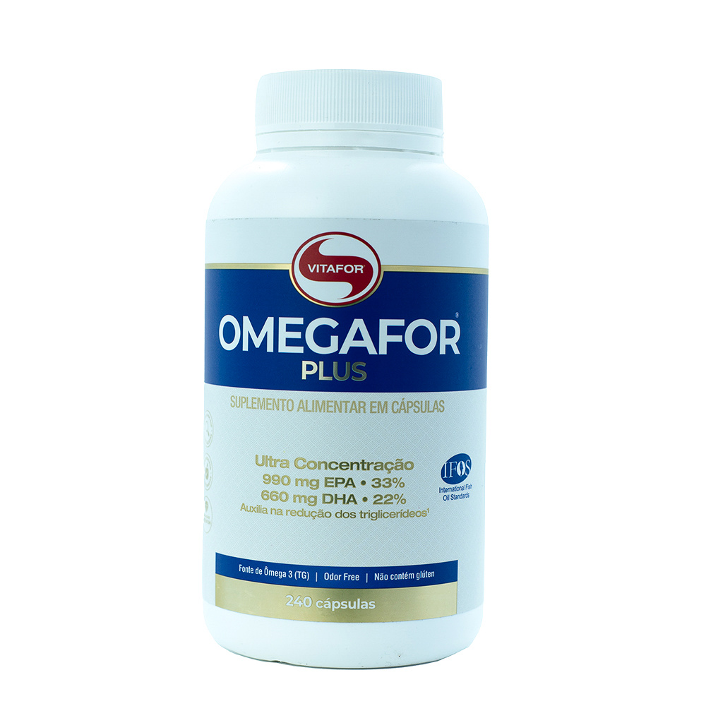 Omegafor Plus Vitafor Ômega 3 EPA e DHA 1000mg 120 cápsulas - MAMAVITTA