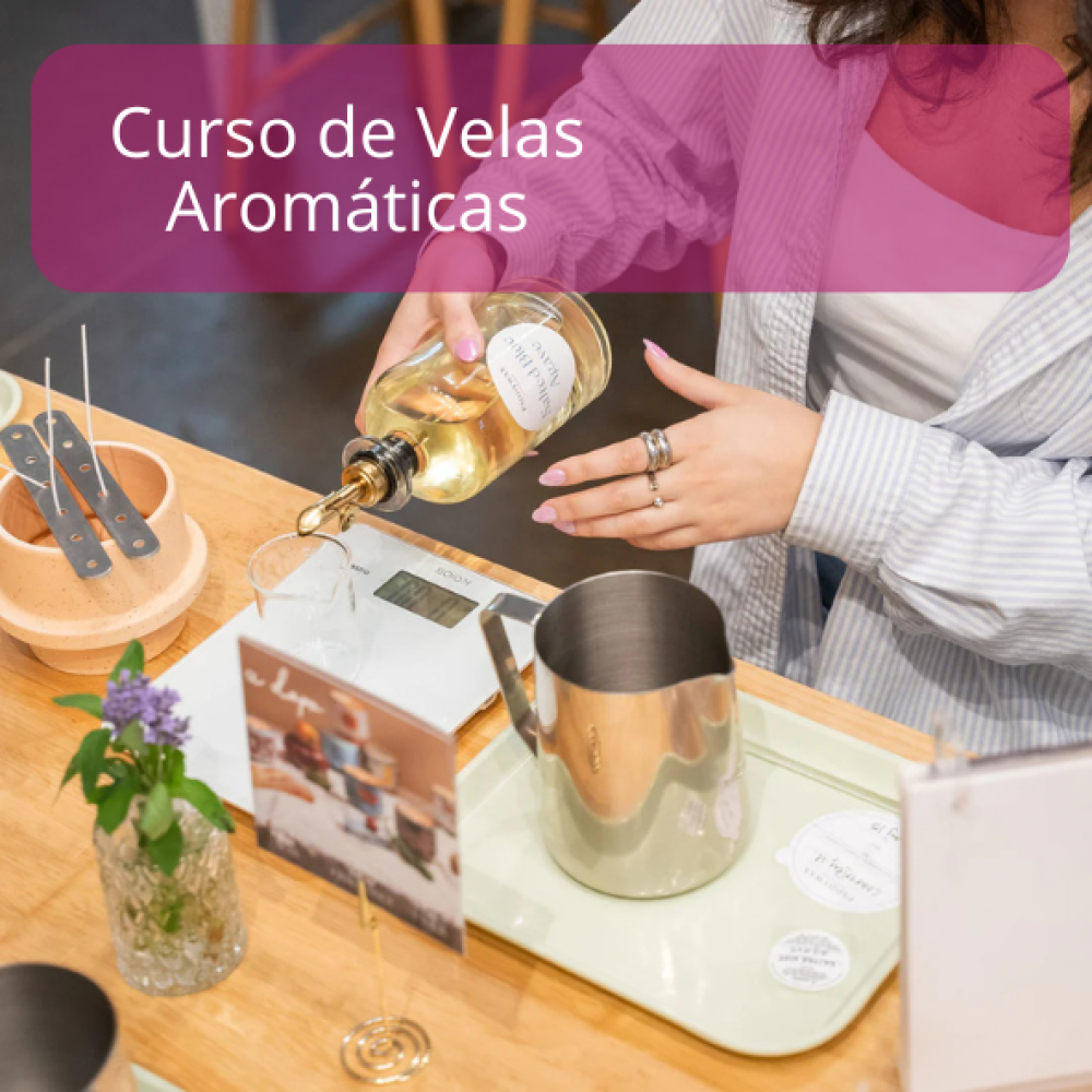 Curso de Velas Aromáticas Artesanais - Mandalina