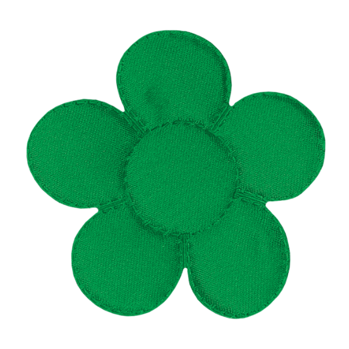 Aplique Flor G Cetim Verde Escuro - Marilda Aviamentos